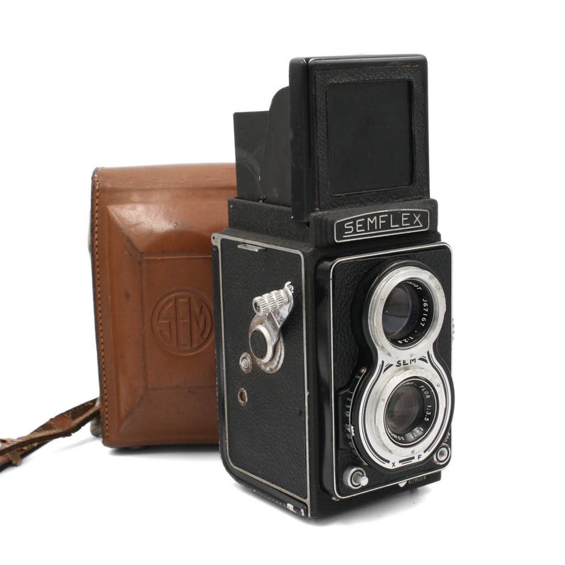 Vintage Medium Format Camera Semflex Otomatic 35B TLR Camera Twin Lens Reflex Camera 120mm Film ...
