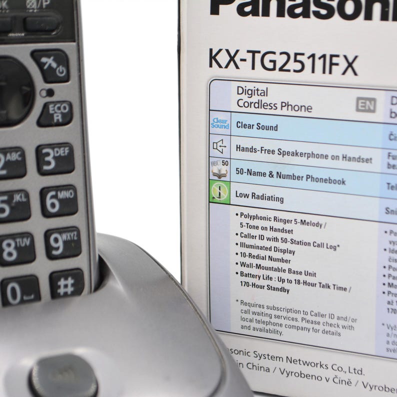 Vintage Panasonic Digital Cordless Phone Panasonic Vintage Phone Tested ...