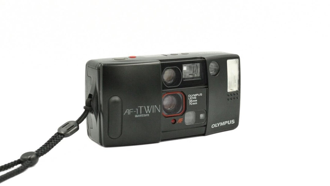 80s Vintage Olympus AF-1 Twin Quartz Date Dual Lens 35mm Point and ...