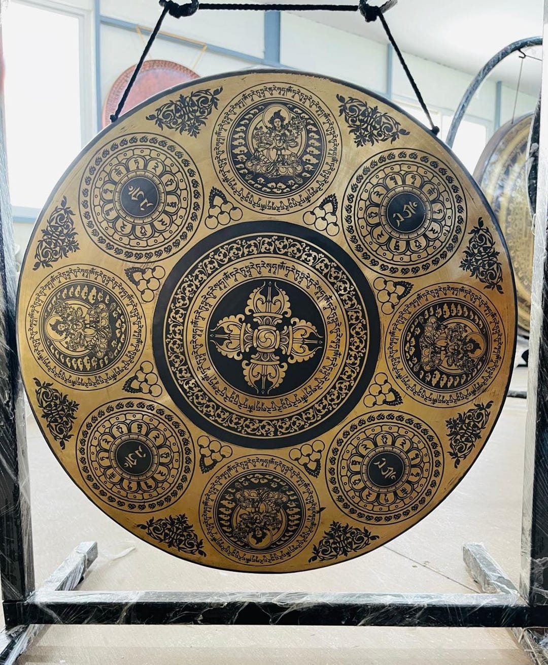 Vajra Mantra Healing Gong - Unique Blessed Tibetan Gong From Nepal ...