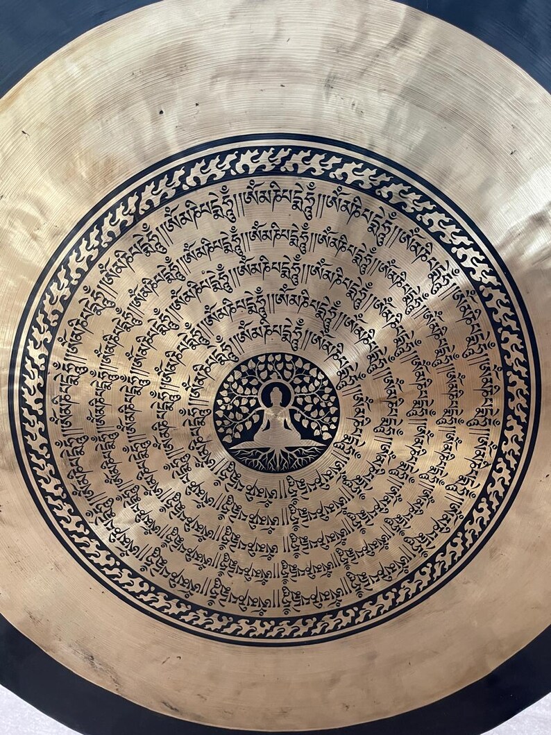 Handmade Nepali Buddha Mantra Gong: Sound Therapy, Master Healer - Etsy