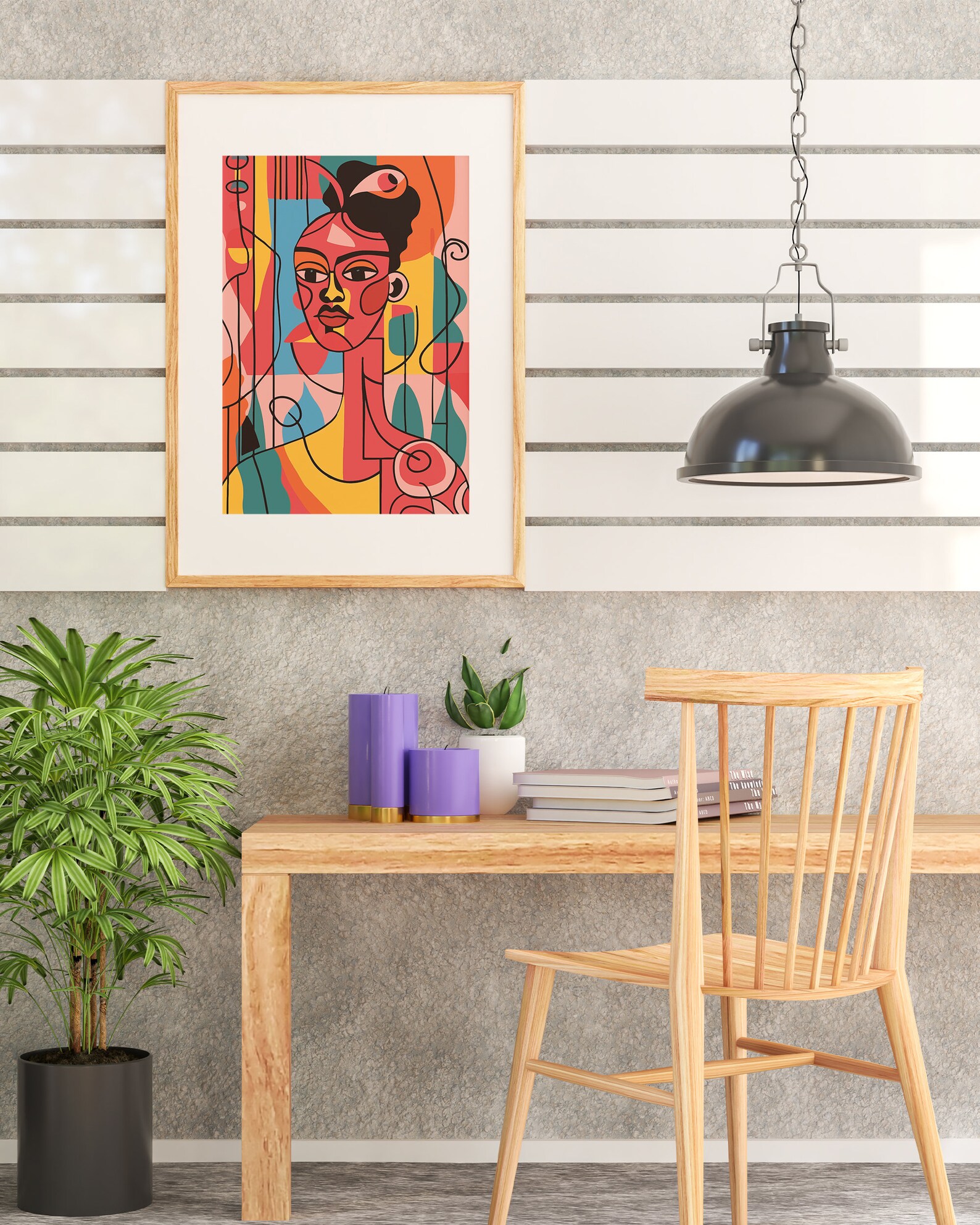 Persona Modern Monochrome Art Print Minimalist Home Decor Digital ...