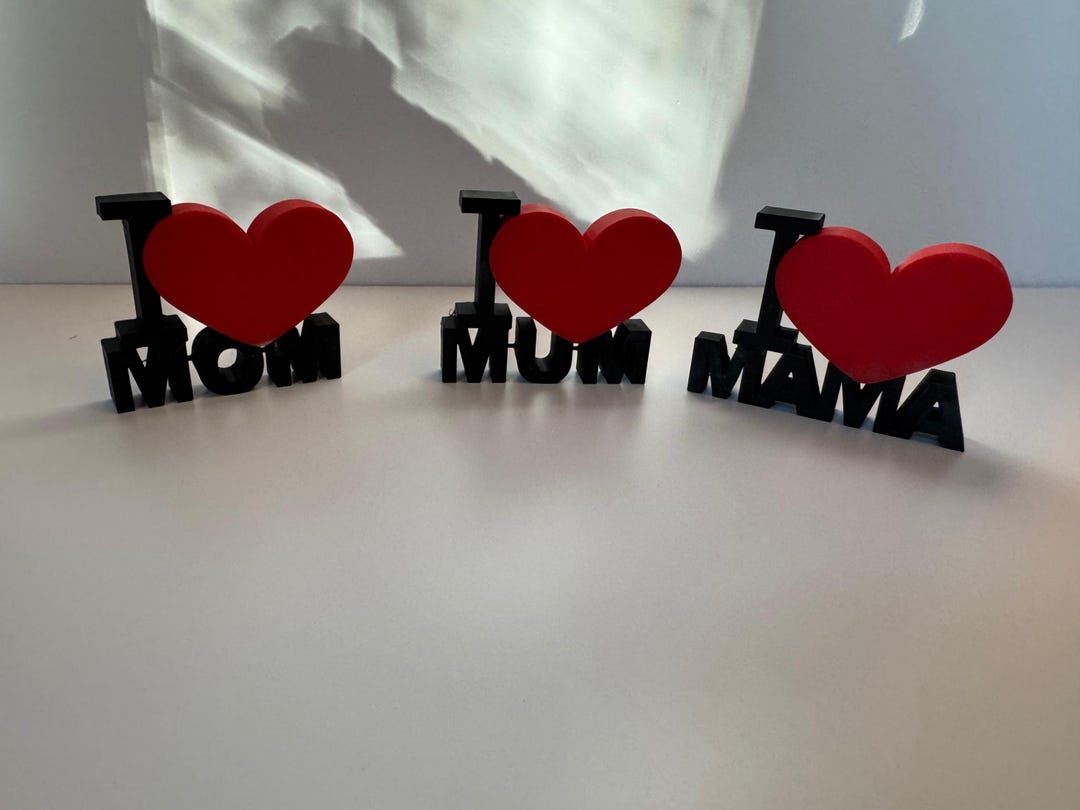 I Love Mom Heart Heart Display - Etsy