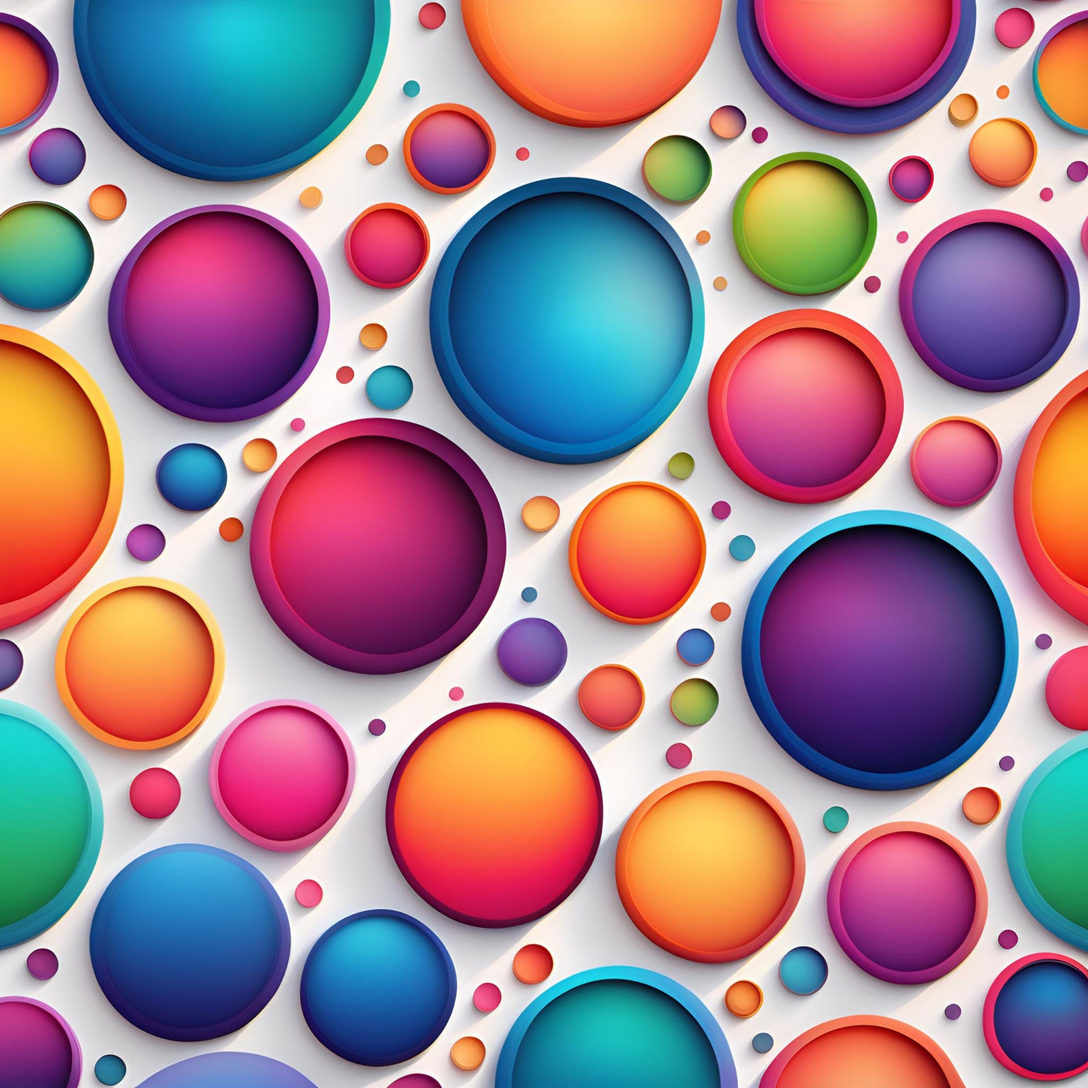 Colorful Circles Clipart Backgrounds, High Quality PNG (digital ...