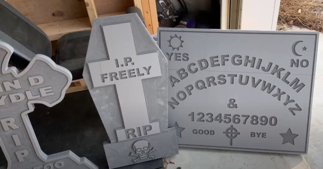 Halloween Tombstones With Foam, Cnc Laser Vector Files, - Etsy