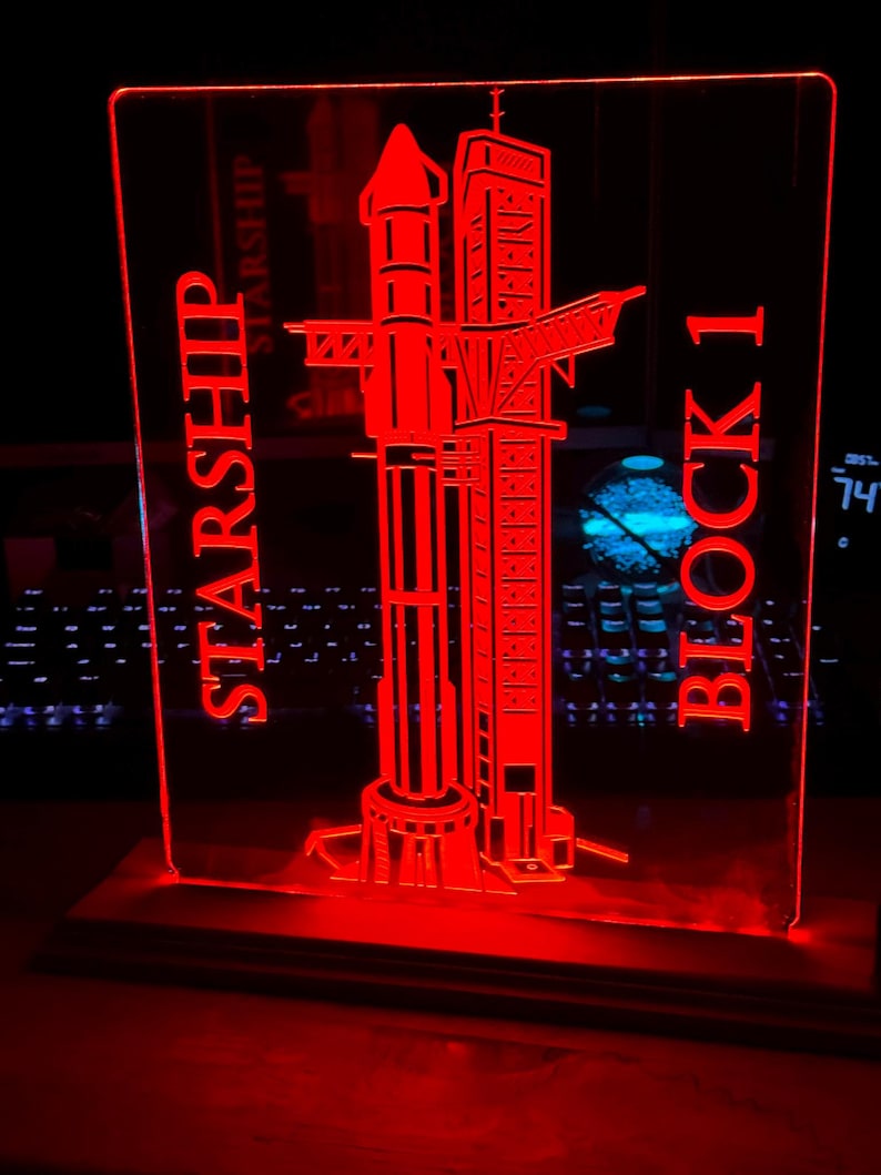 Spacex Starship Block 1 Laser Cut Files (svg, Dxf, Ai, Png, Eps, Pdf ...
