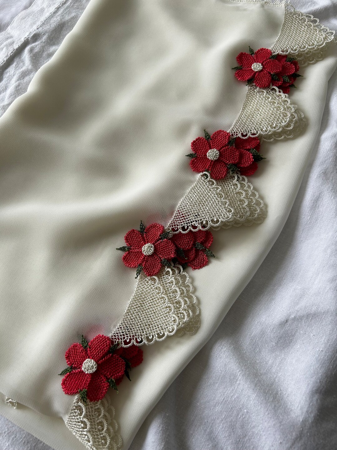 Needle Lace Turkish Cursive /scarves,scarf With Needle Lace, Turkish ...