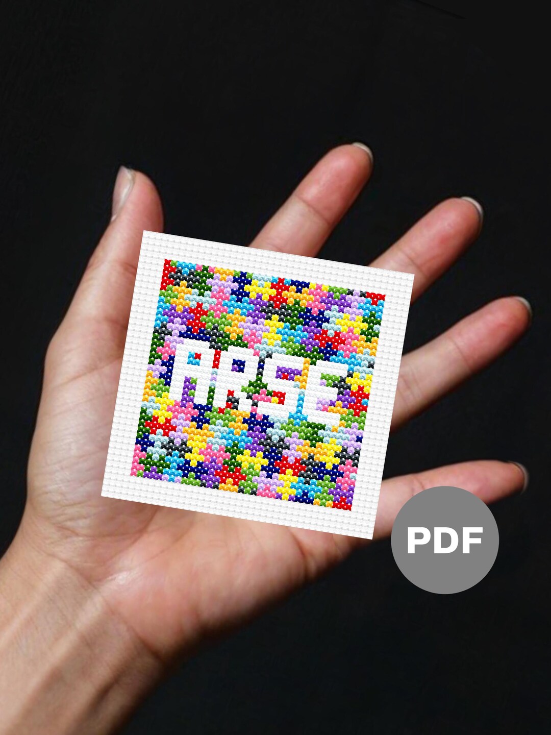Rude Jigsaw Puzzle Mini Cross Stitch Pattern – Funny Pixel Art (digital ...