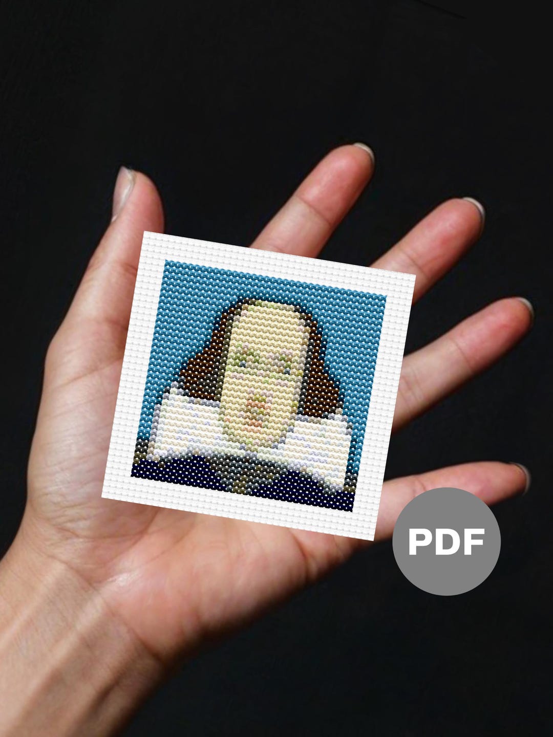 William Shakespeare - Mini Cross Stitch Pattern, Pixel Art, Small Tiny ...