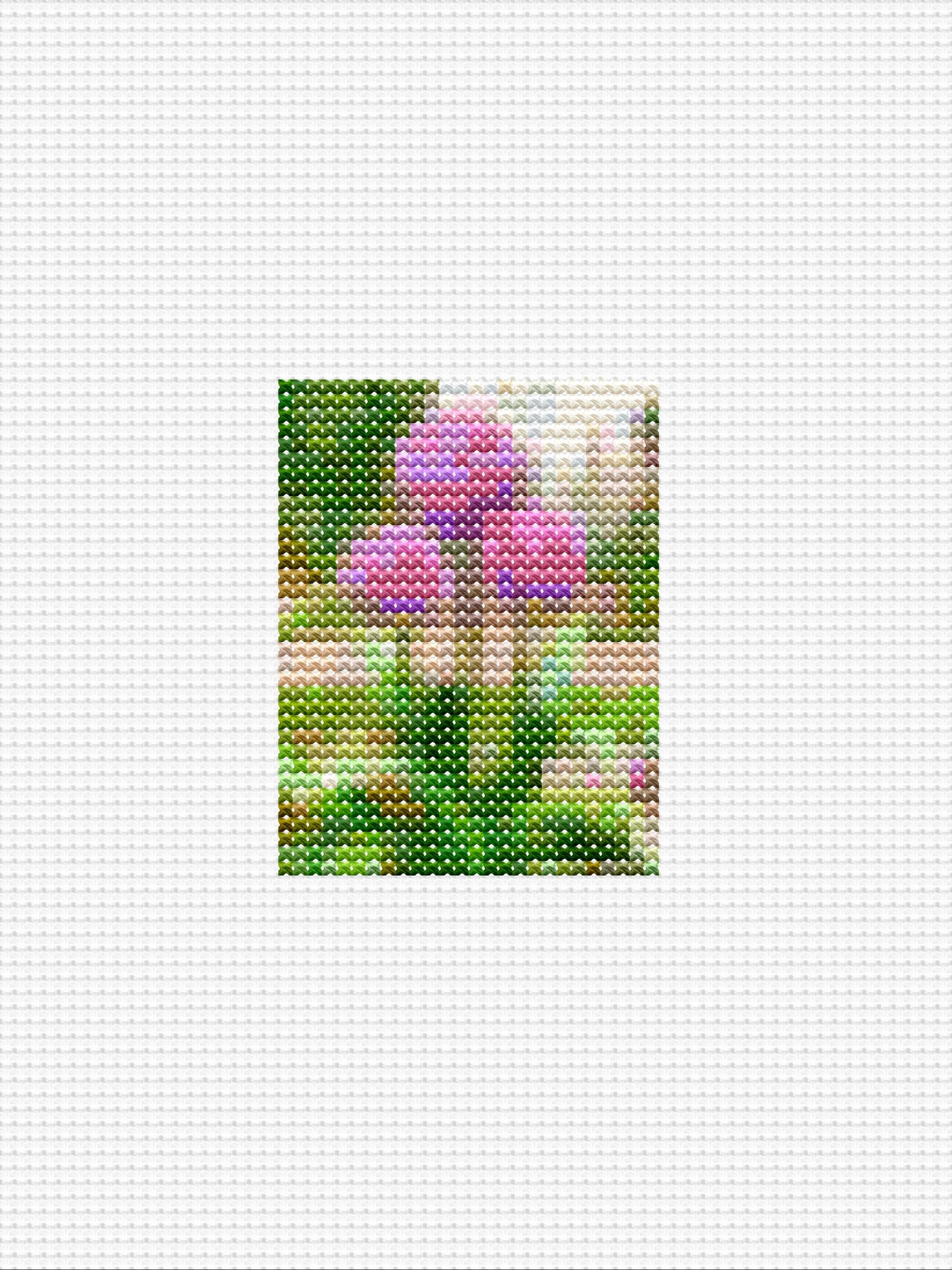 Allium Flowers Mini Cross Stitch Pattern – Tiny Pixel Art (digital PDF ...