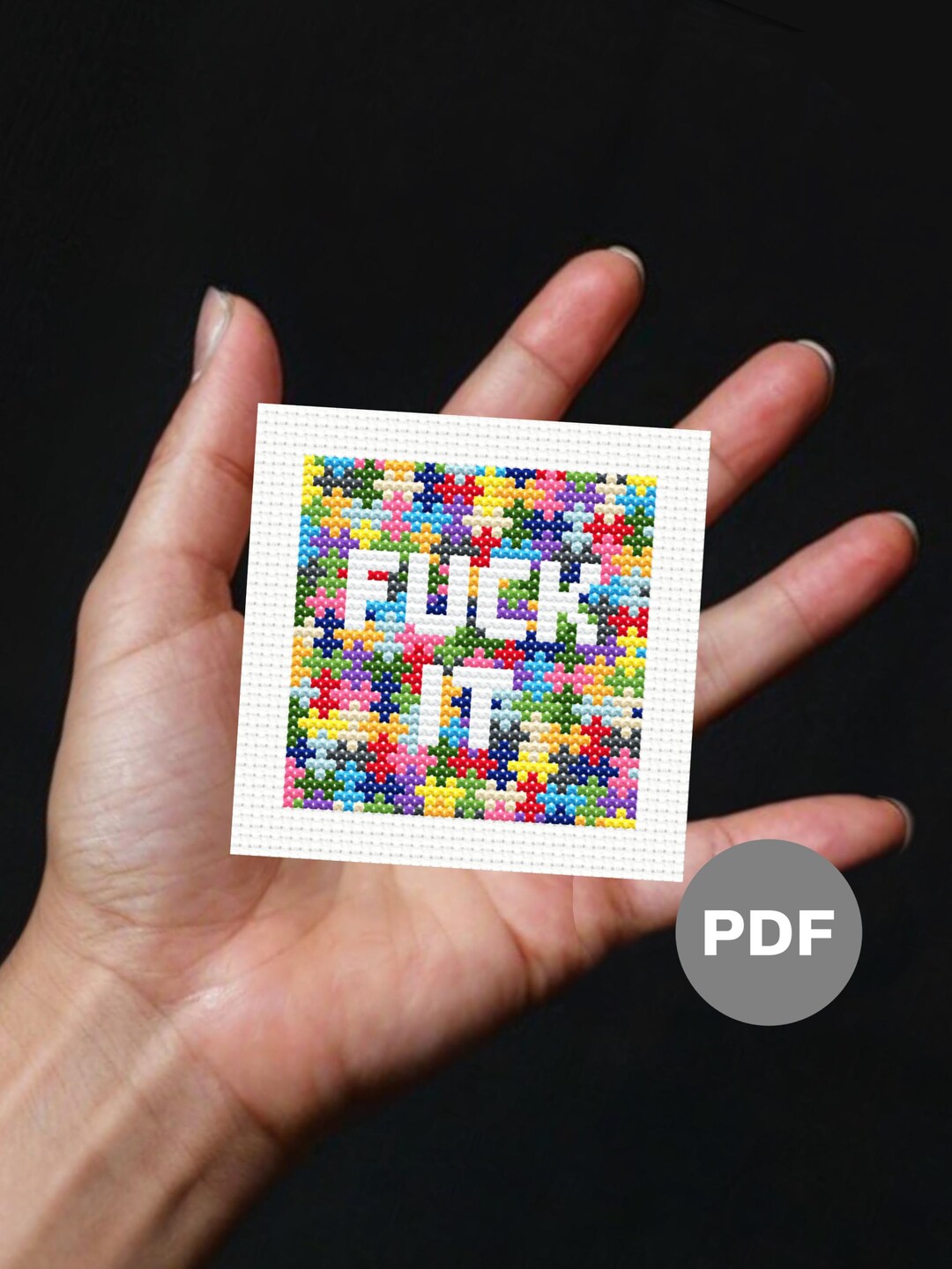 Rude Jigsaw Puzzle Mini Cross Stitch Pattern – Funny Pixel Art (digital ...