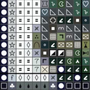 Album Cover (10) - Mini Cross Stitch Pattern, Pixel Art, Small Tiny ...