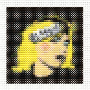 Punk Image - Mini Cross Stitch Pattern, Pixel Art, Small Tiny Cross ...