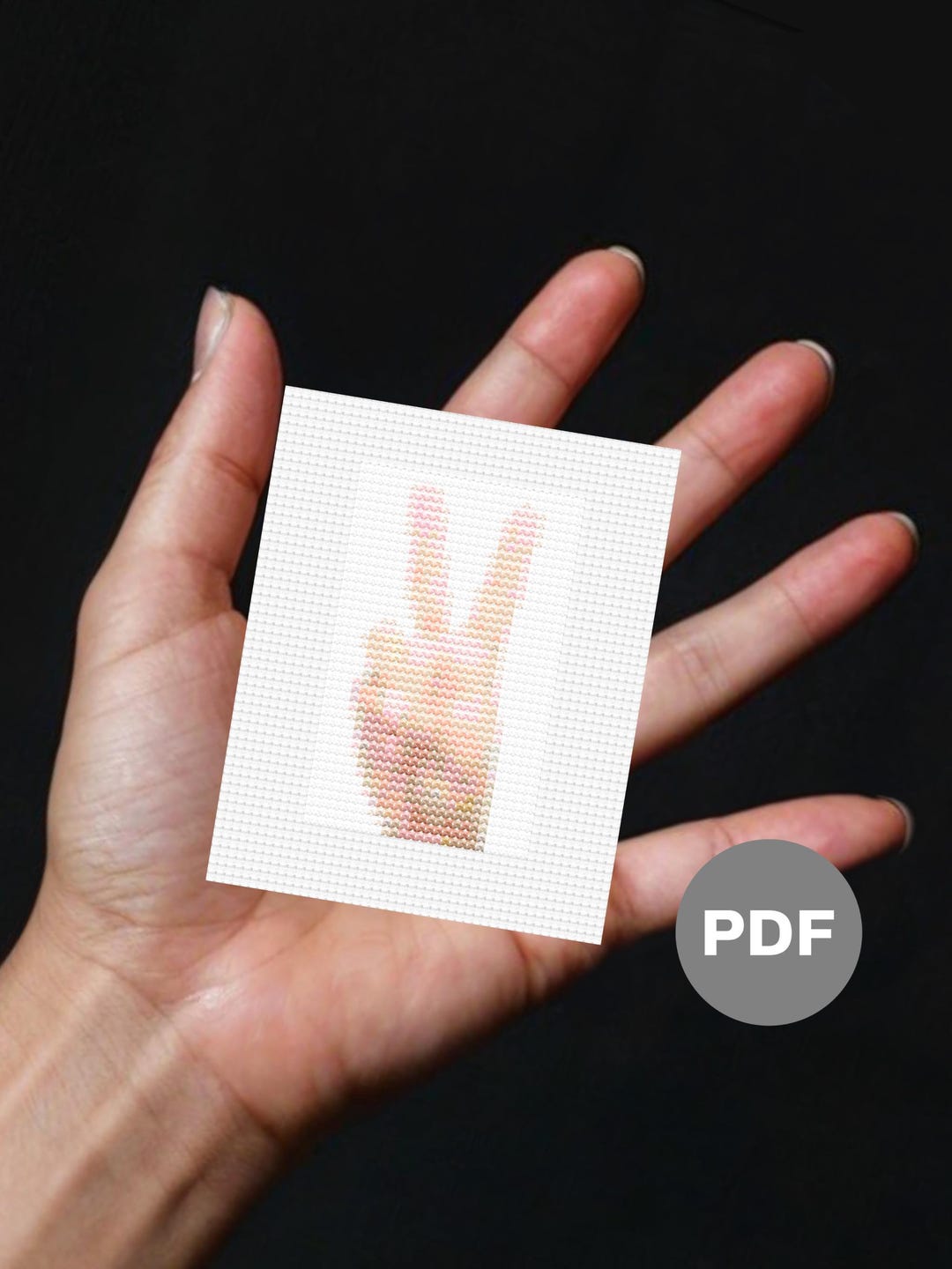 Peace Sign Mini Cross Stitch Pattern – Pixel Art (digital PDF) - Etsy
