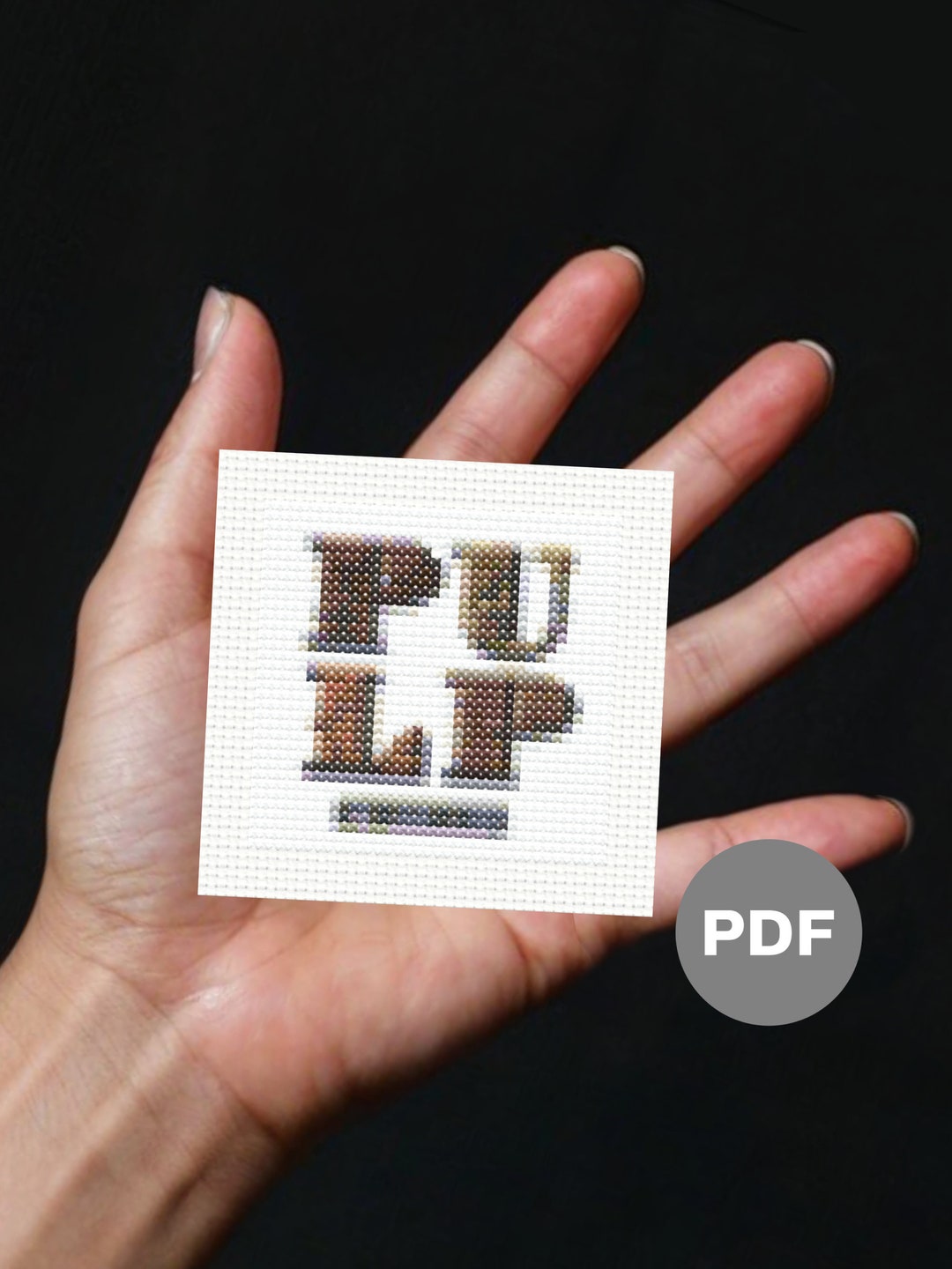Album Cover (13) Mini Cross Stitch Pattern – Small Pixel Art (digital ...