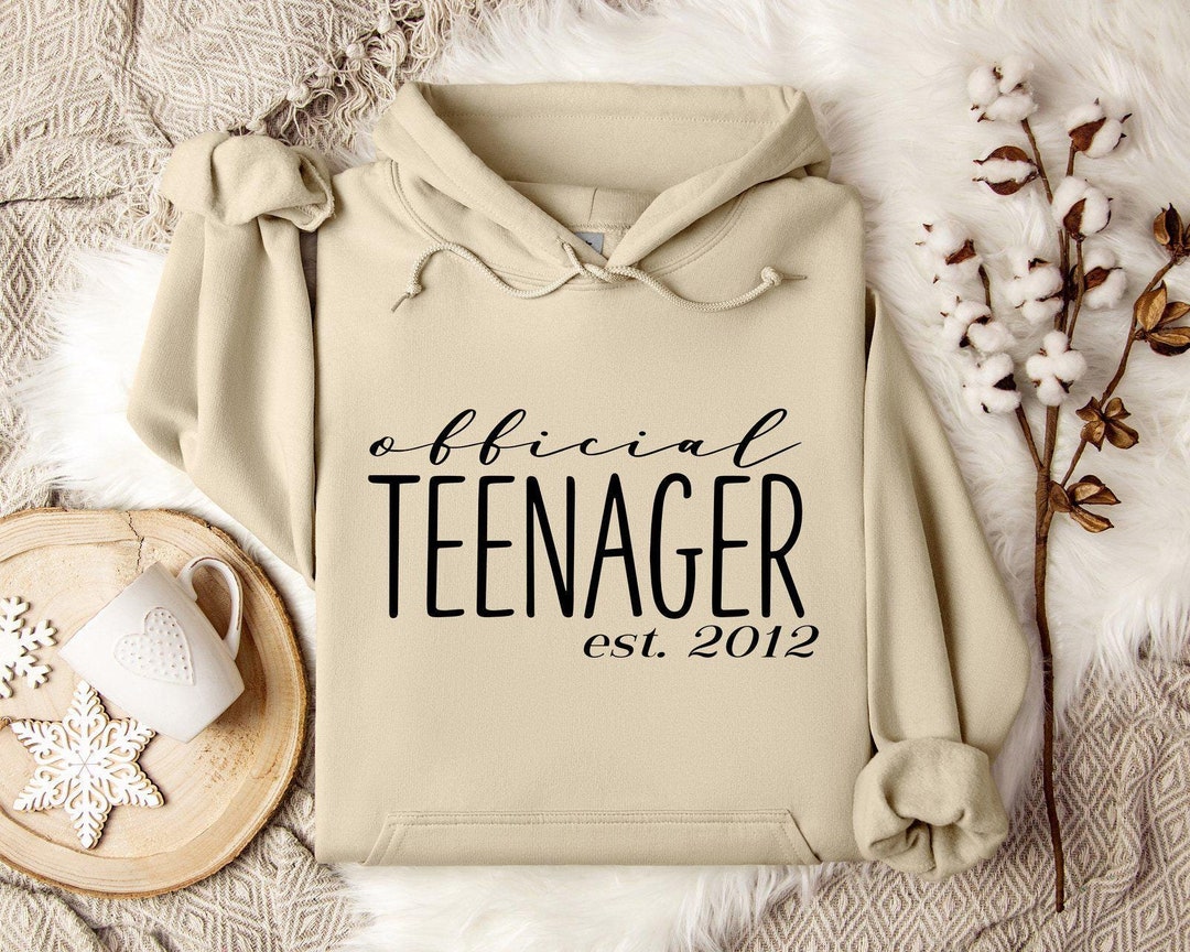 Thirteen Official Teenager Hoodie, Thirteenth Birthday Hoodie, 13th ...