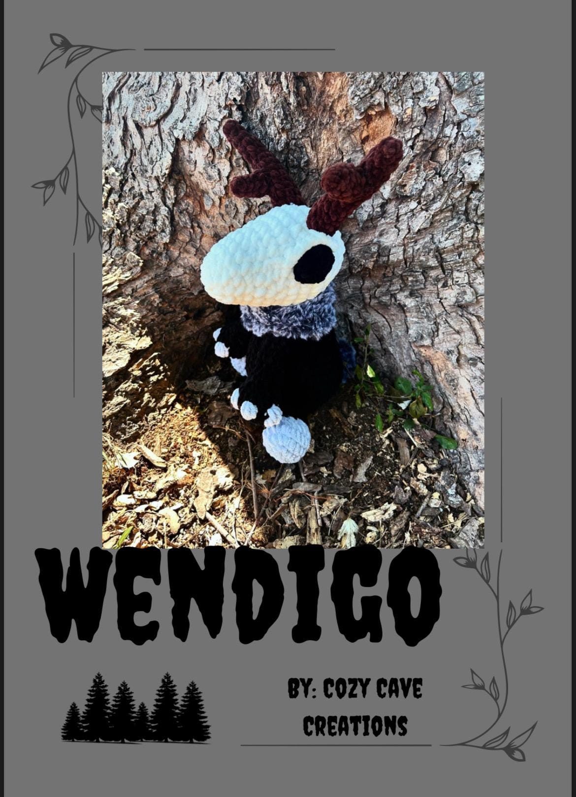 Crochet Wendigo Plushie Pattern - Etsy