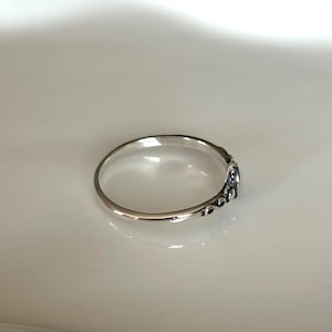 Sterling Silver Dainty Bali Ring, Tiny Silver Ring, Trendy Silver Ring ...
