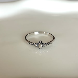 Sterling Silver Dainty Bali Ring, Tiny Silver Ring, Trendy Silver Ring ...