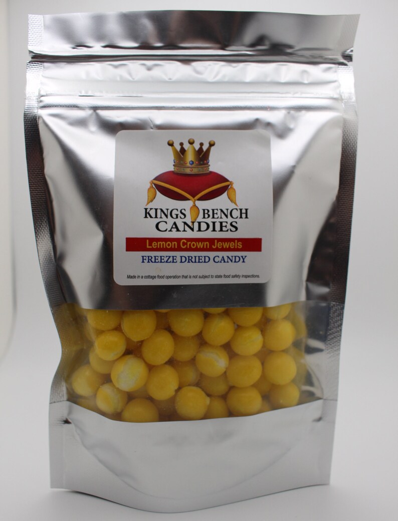 Lemon Crown Jewels, Freeze Dried Candy, Lemon Sours - Etsy