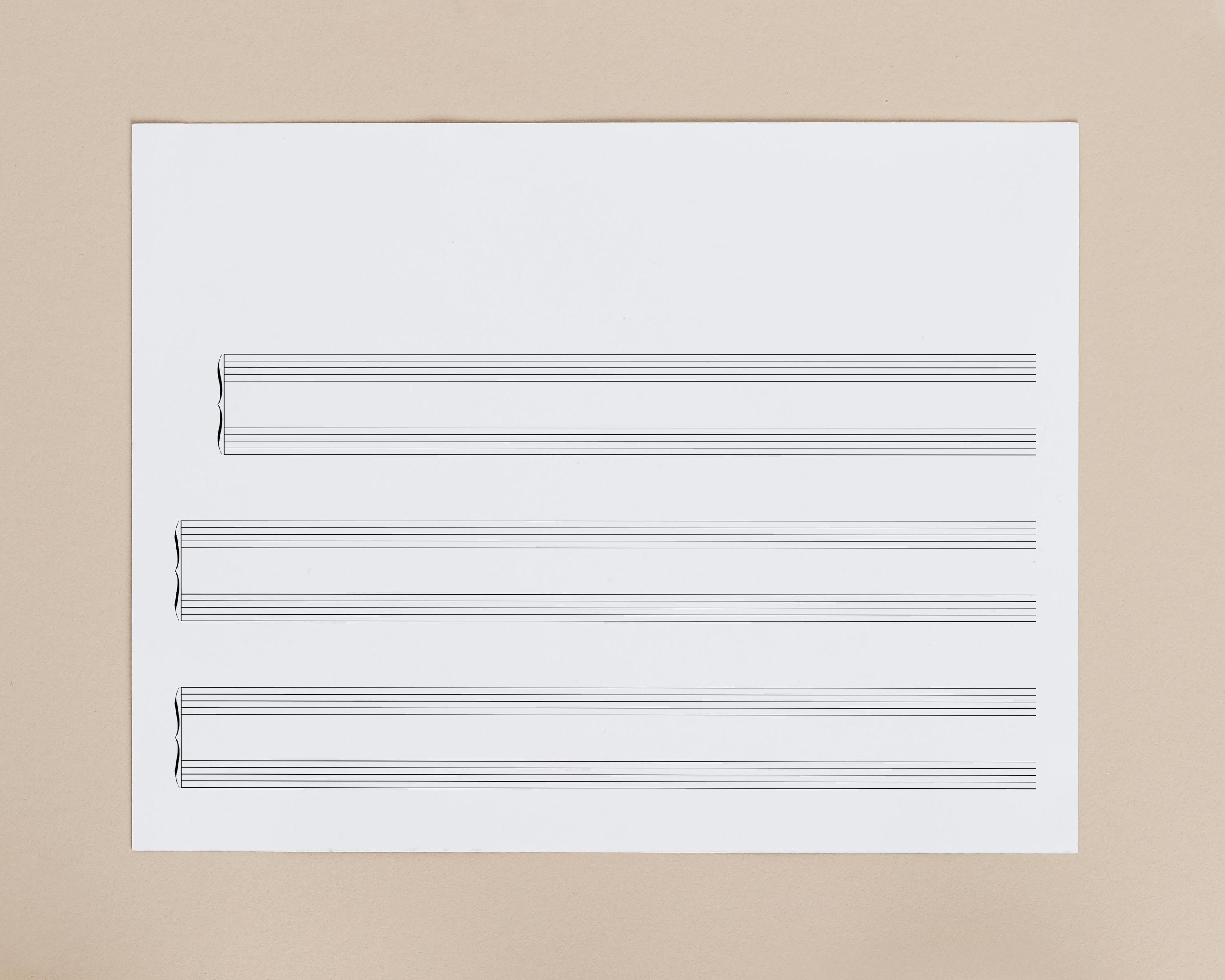 Printable Staff Paper - Medium 8mm Staff - Braced Grand Staff ...