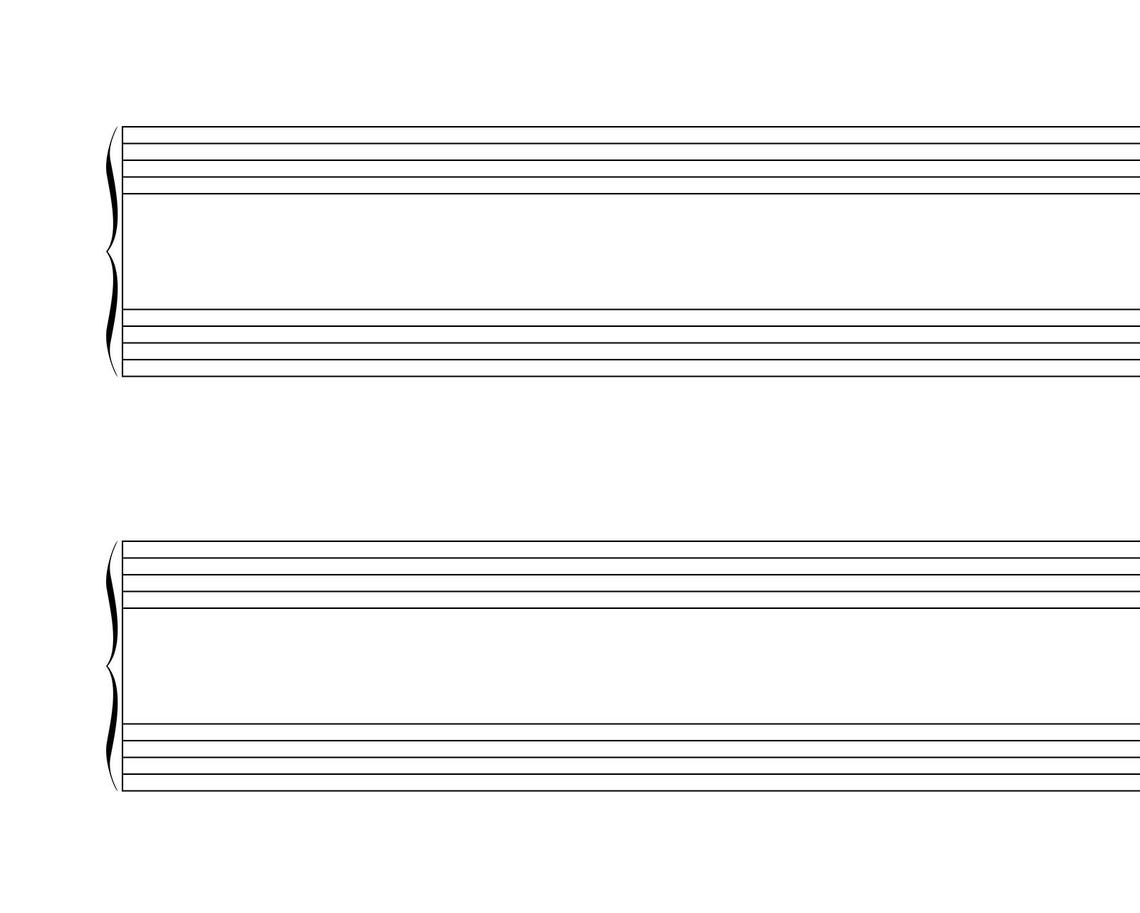 Printable Staff Paper - Medium 8mm Staff - Braced Grand Staff ...