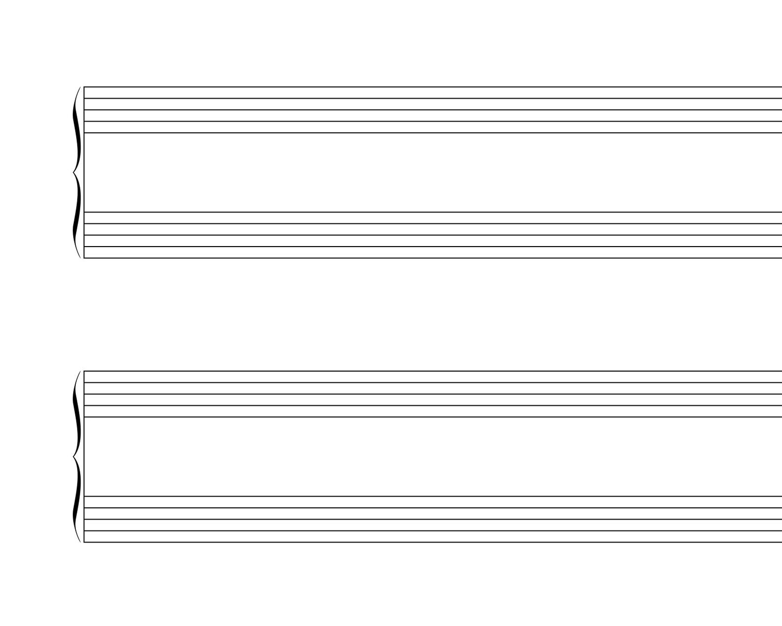 Printable Staff Paper - Medium 8mm Staff - Braced Grand Staff ...