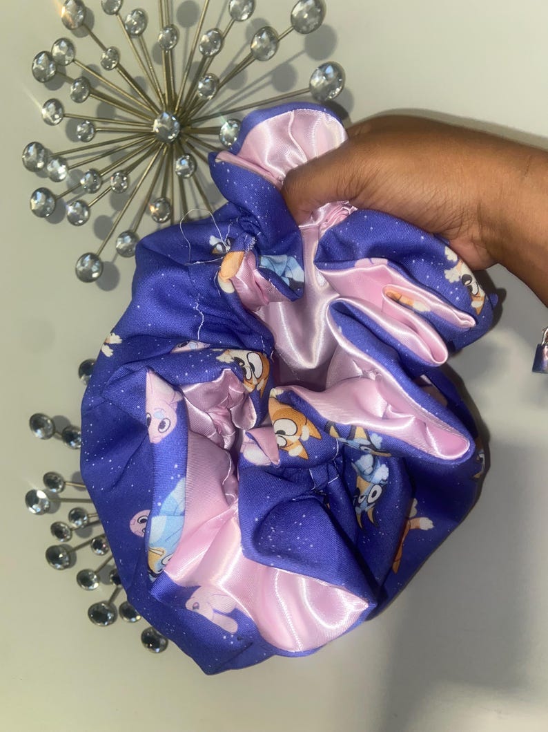 Bluey Ruffle Bonnet: Cartoon-inspired Cozy Bonnet - Etsy