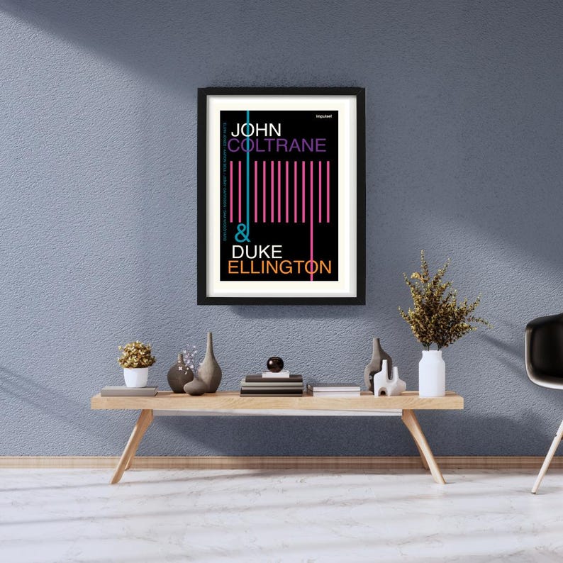 John Coltrane & Duke Ellington Digital Download Print, Jazz Printable ...