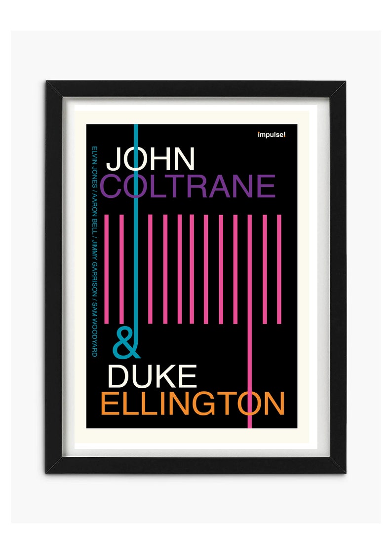 John Coltrane & Duke Ellington Digital Download Print, Jazz Printable ...