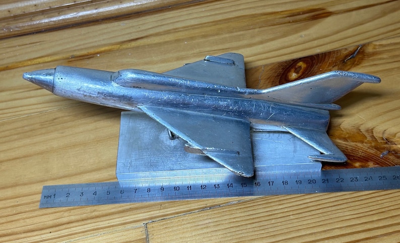 Vintage Old Mig 21 USSR Metal Desk Military Model Soviet Reactive ...