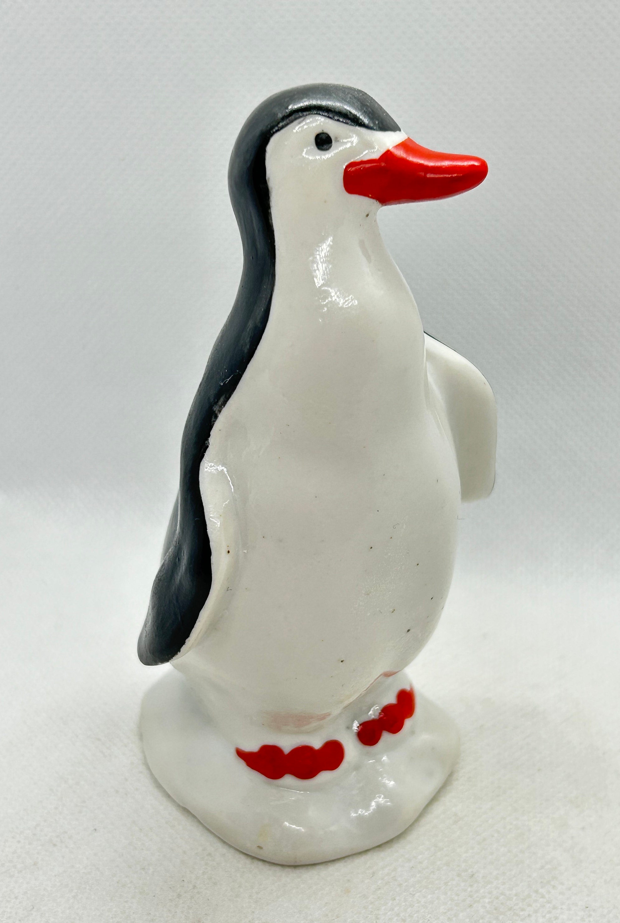 Vintage Soviet Figurine Statuette Sculpture Penguin Polonne ZHK Ceramic ...