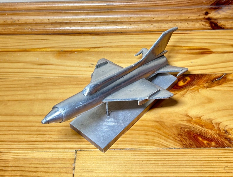 Vintage Old Mig 21 USSR Metal Desk Military Model Soviet Reactive ...