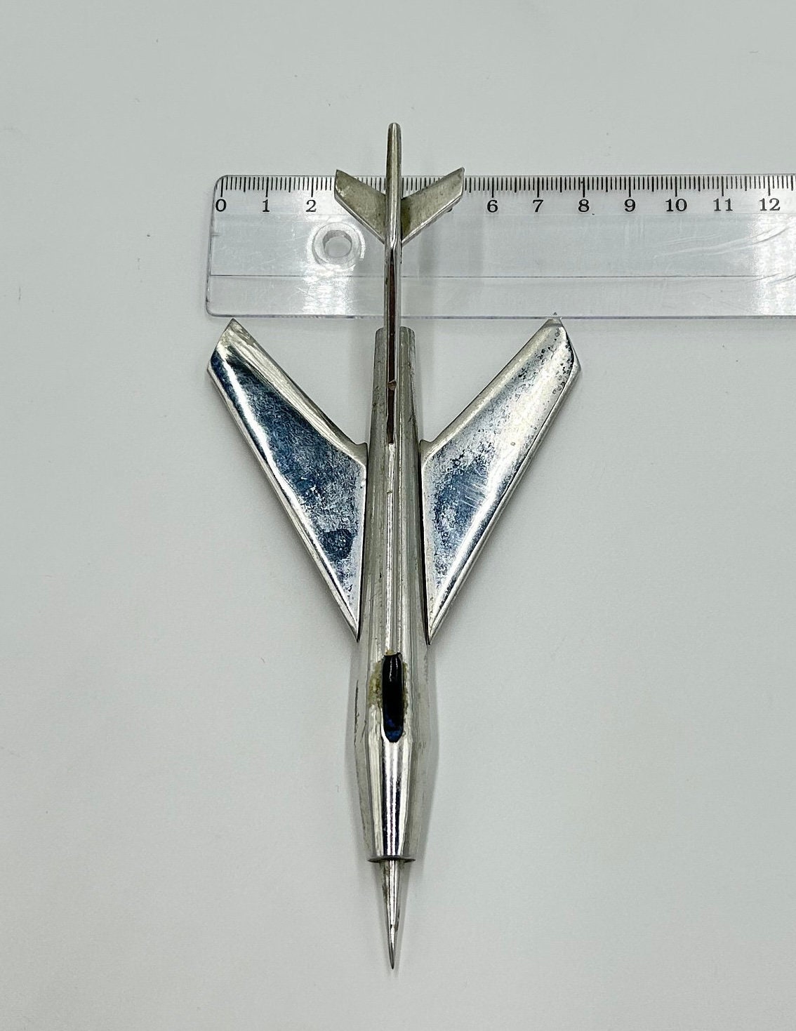 Vintage USSR Metal Fighter Jet Model, Military Desk Decor - Etsy