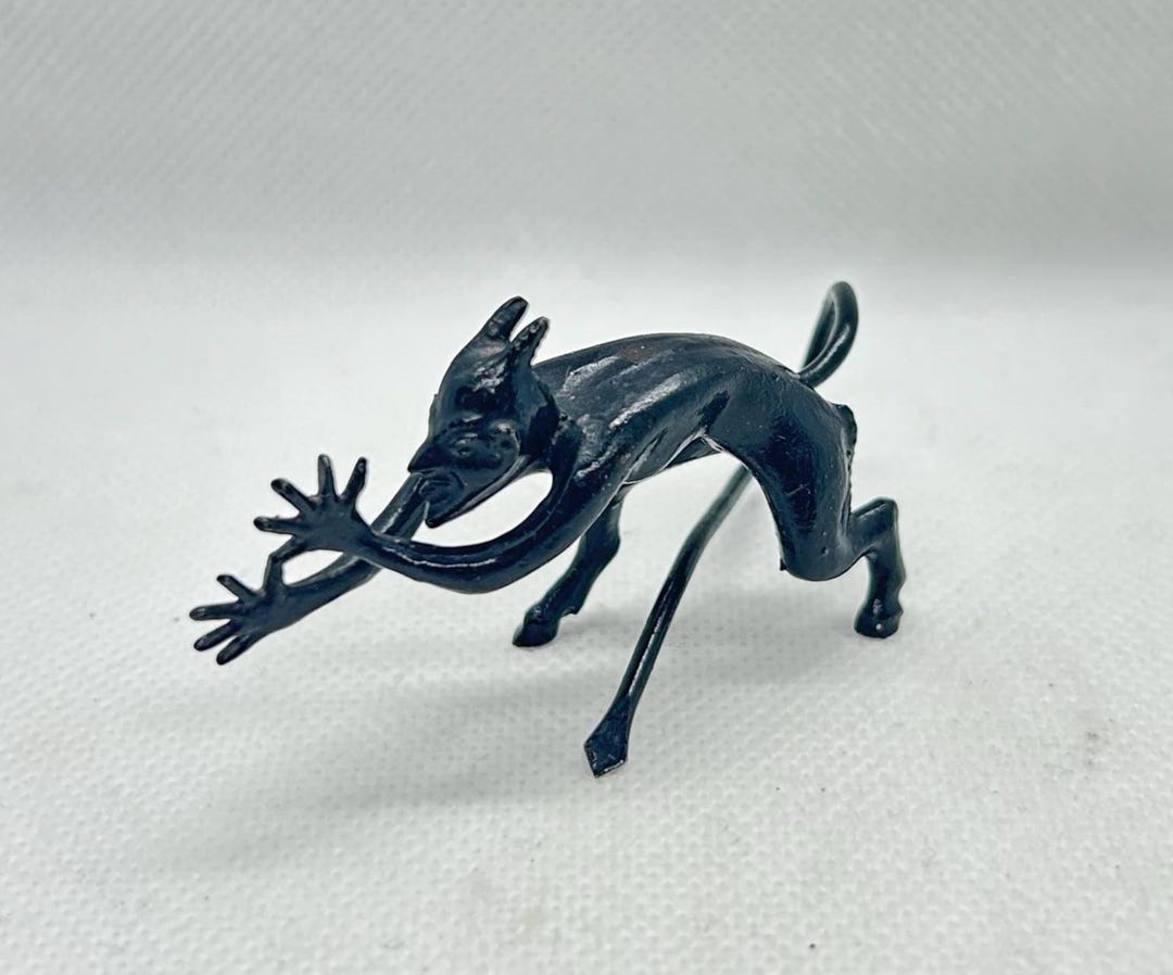 Soviet Vintage Cast Iron Figurine Devil Kasli Mini Imp Statuette Rare ...