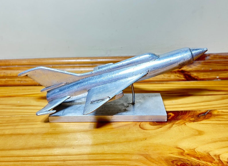 Vintage Old Mig 21 USSR Metal Desk Military Model Soviet Reactive ...