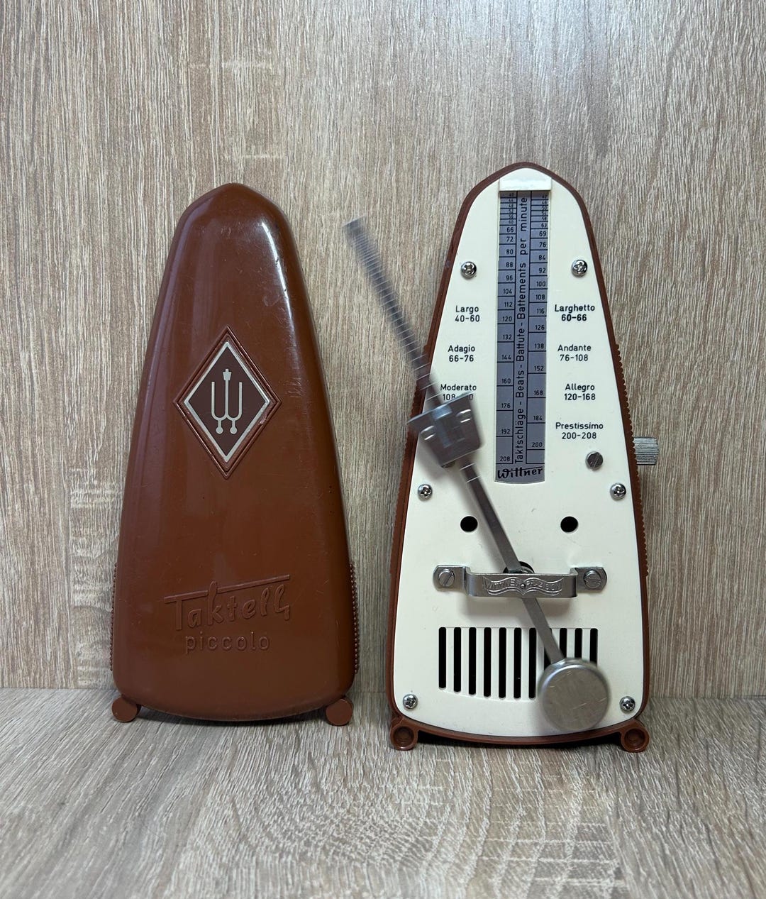 Vintage Taktell Piccolo Metronome Made in W Germany WITTNER PRAZISION ...