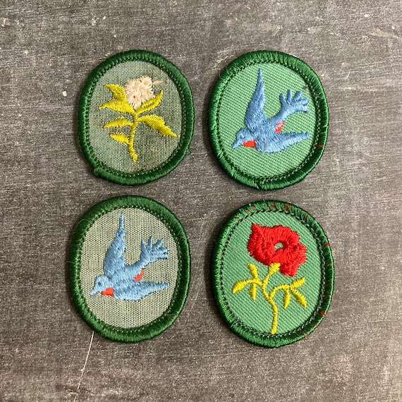 1960s and 1970s Girl Scout Troop Crest Badges - Singl… - Gem