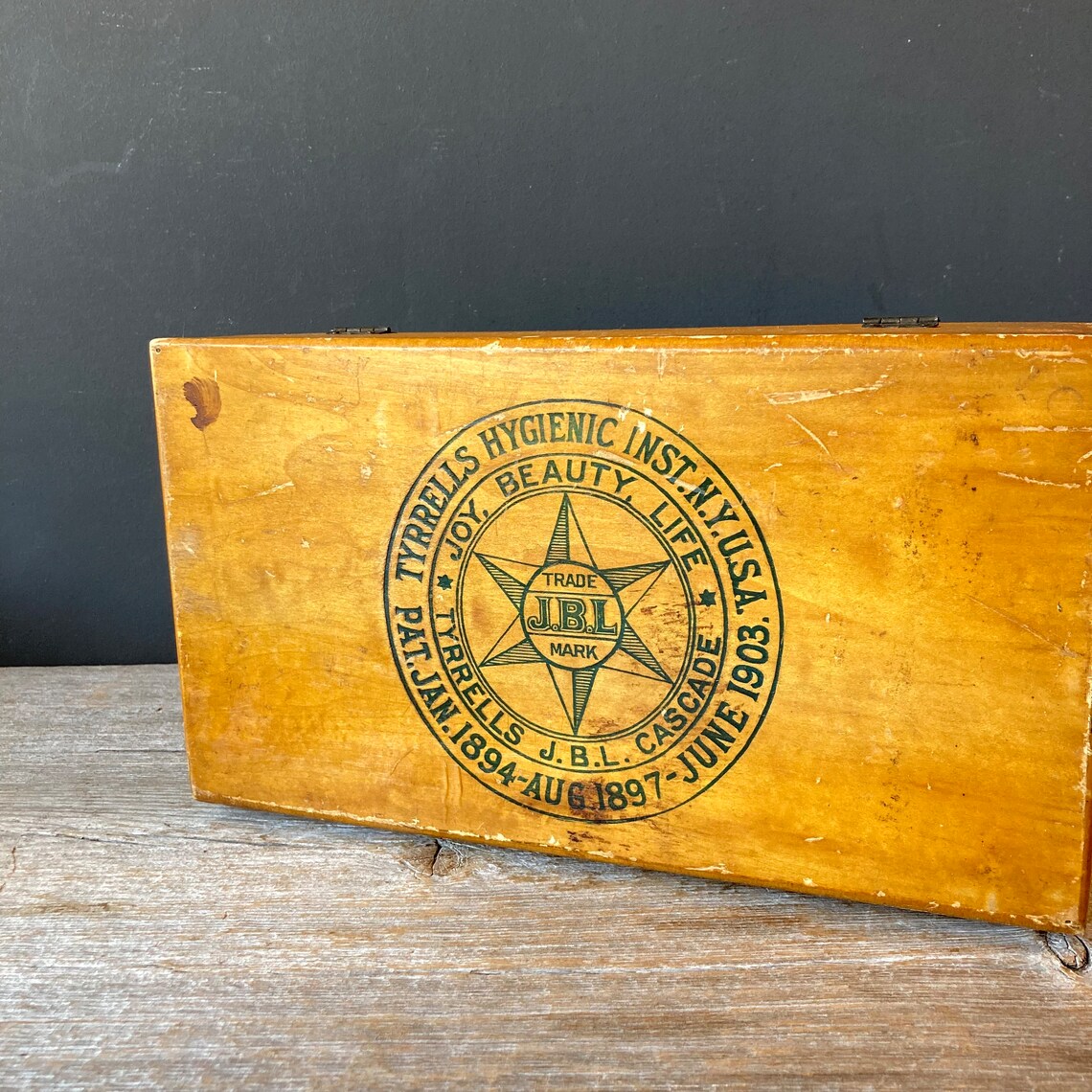 Antique Wooden Medical Device Box - Tyrrells Hygienic Institute - 1911 ...