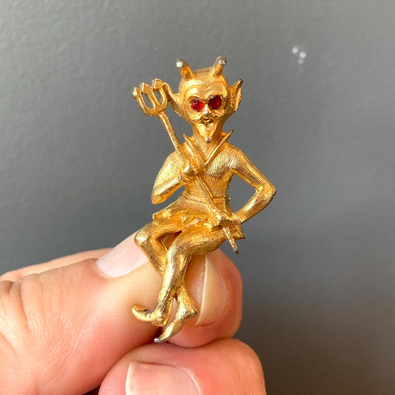 Devil Pin - Etsy