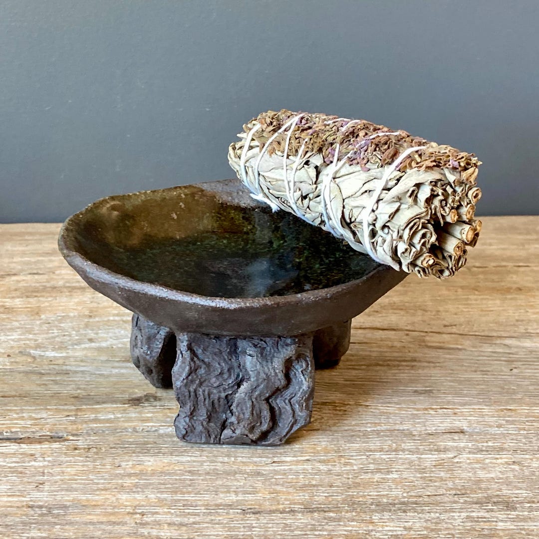 Original Smudge Stick Bowl - Ceremony Plate - Etsy