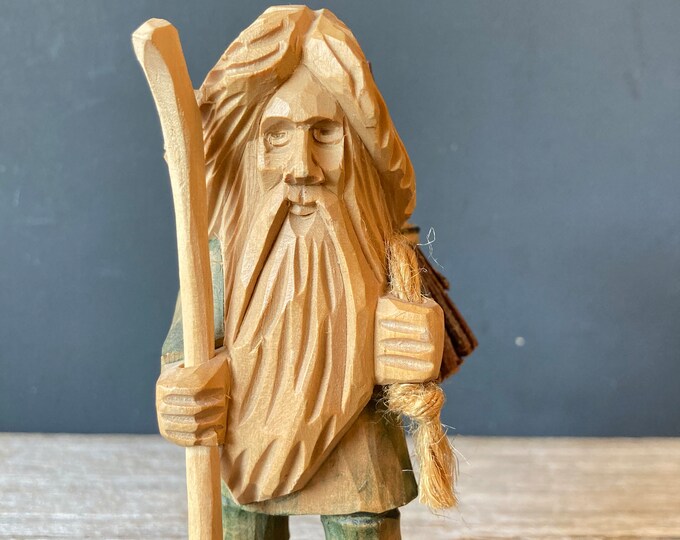 Hand Carved Man - Traditional Carved Wood Mountain Man - Etsy