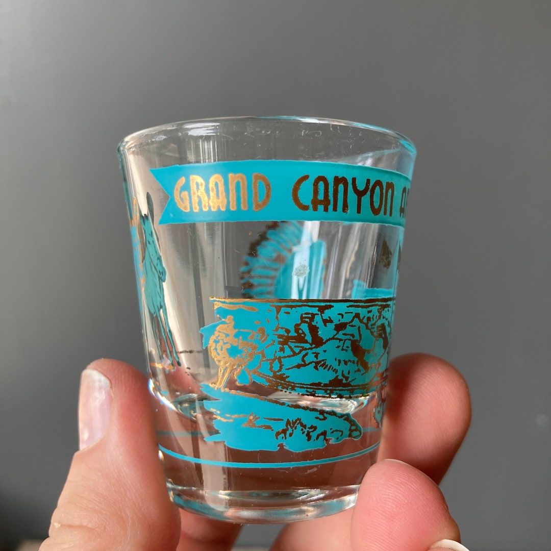 Mid Century Grand Canyon Souvenir Screen Printed Shot Glass - Etsy