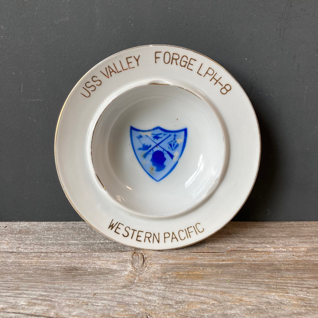 WW2 Military Ashtray WW2 Navy Ashtray USS Valley Forge LPH-8 - Etsy
