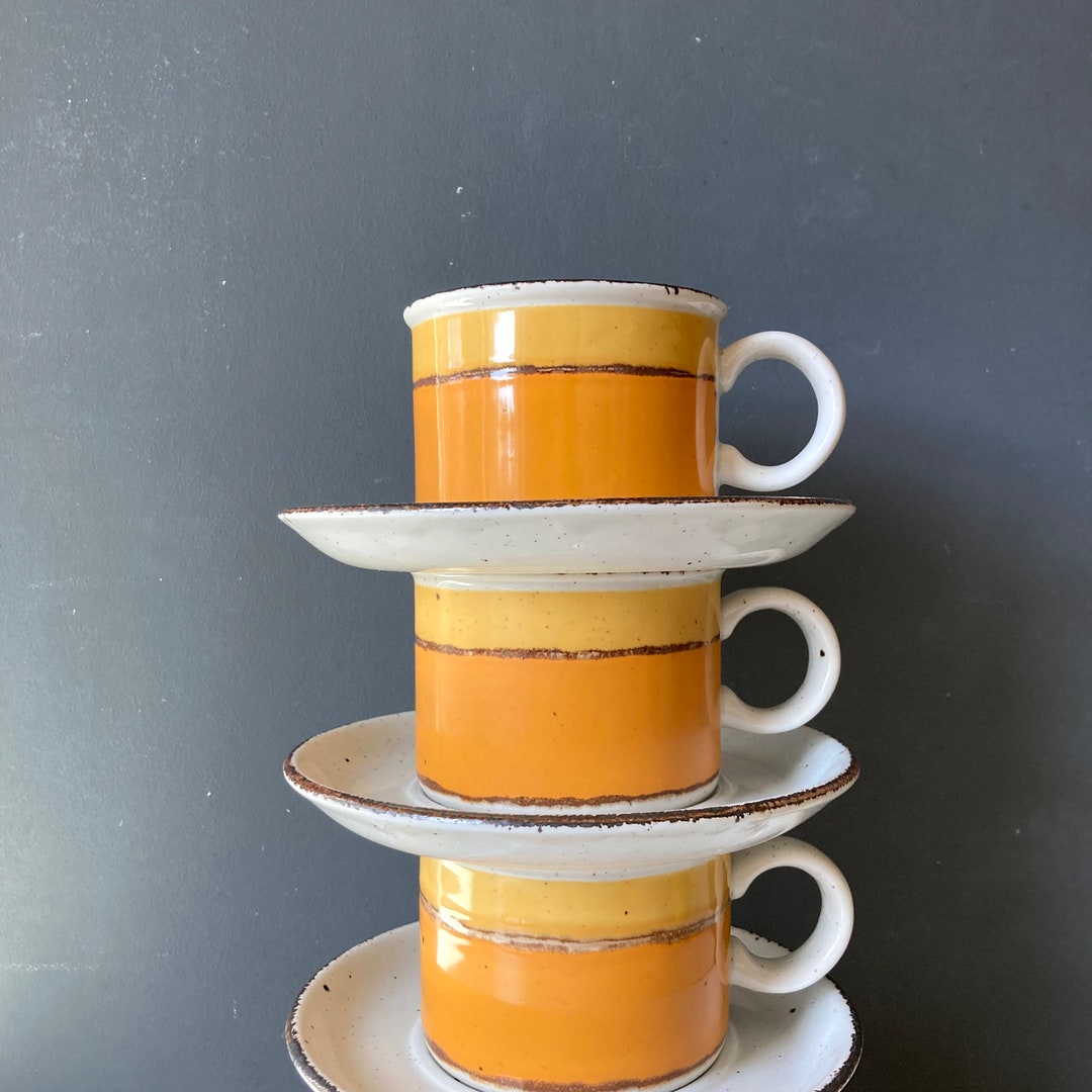 Single Set - Vintage Midwinter Cup and Saucer - Etsy