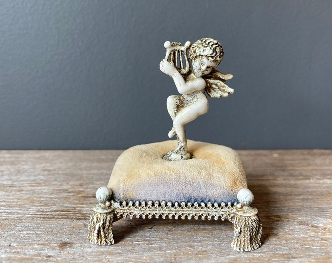 Vintage Italian Cherub Pincushion - Etsy