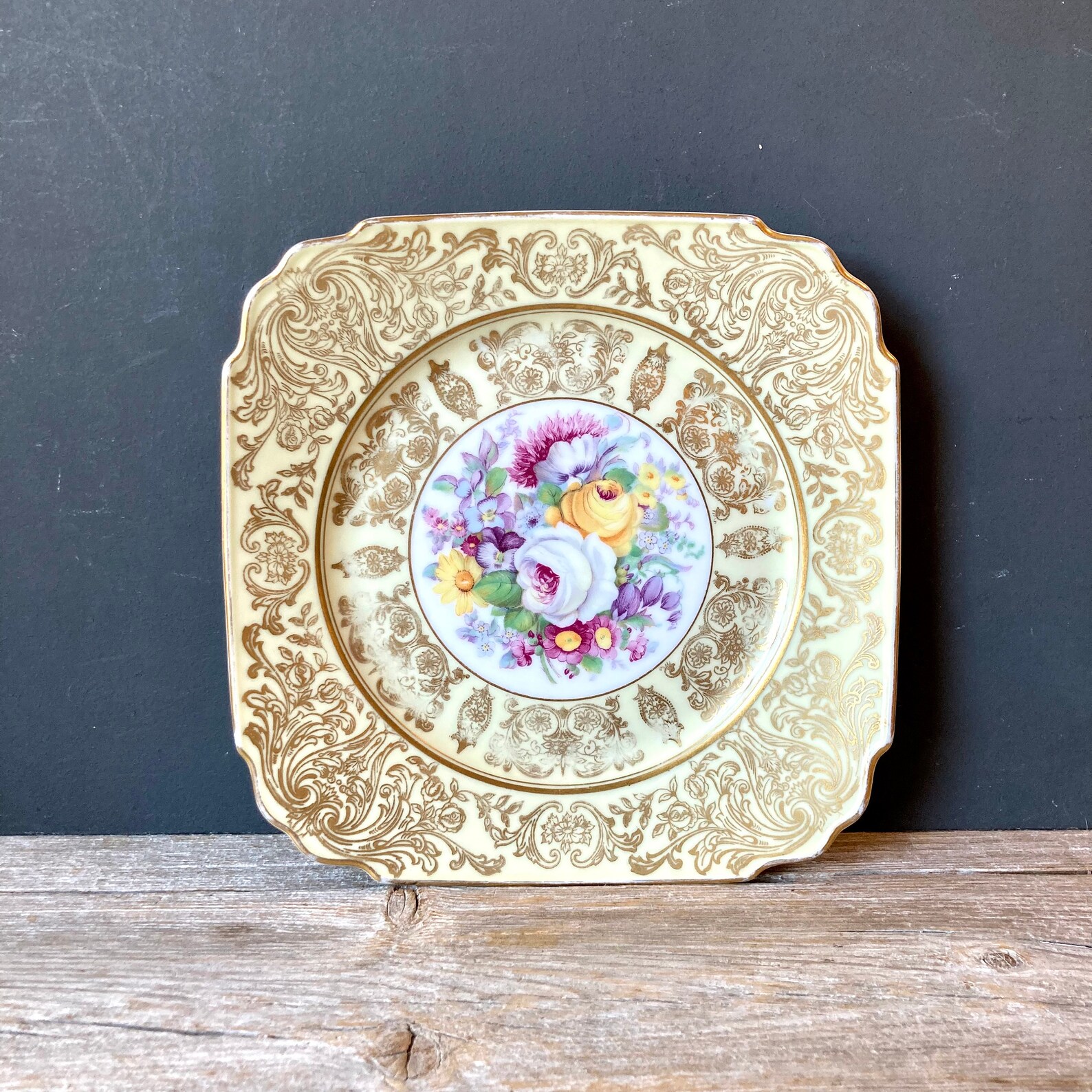 Vintage Cake Serving Plate - Wedding Cake Plate - Made in ...