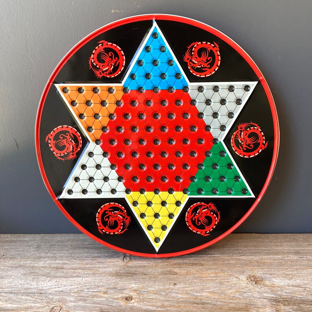 1960s Tin Chinese Checkers and Regular Checkers Game - Etsy
