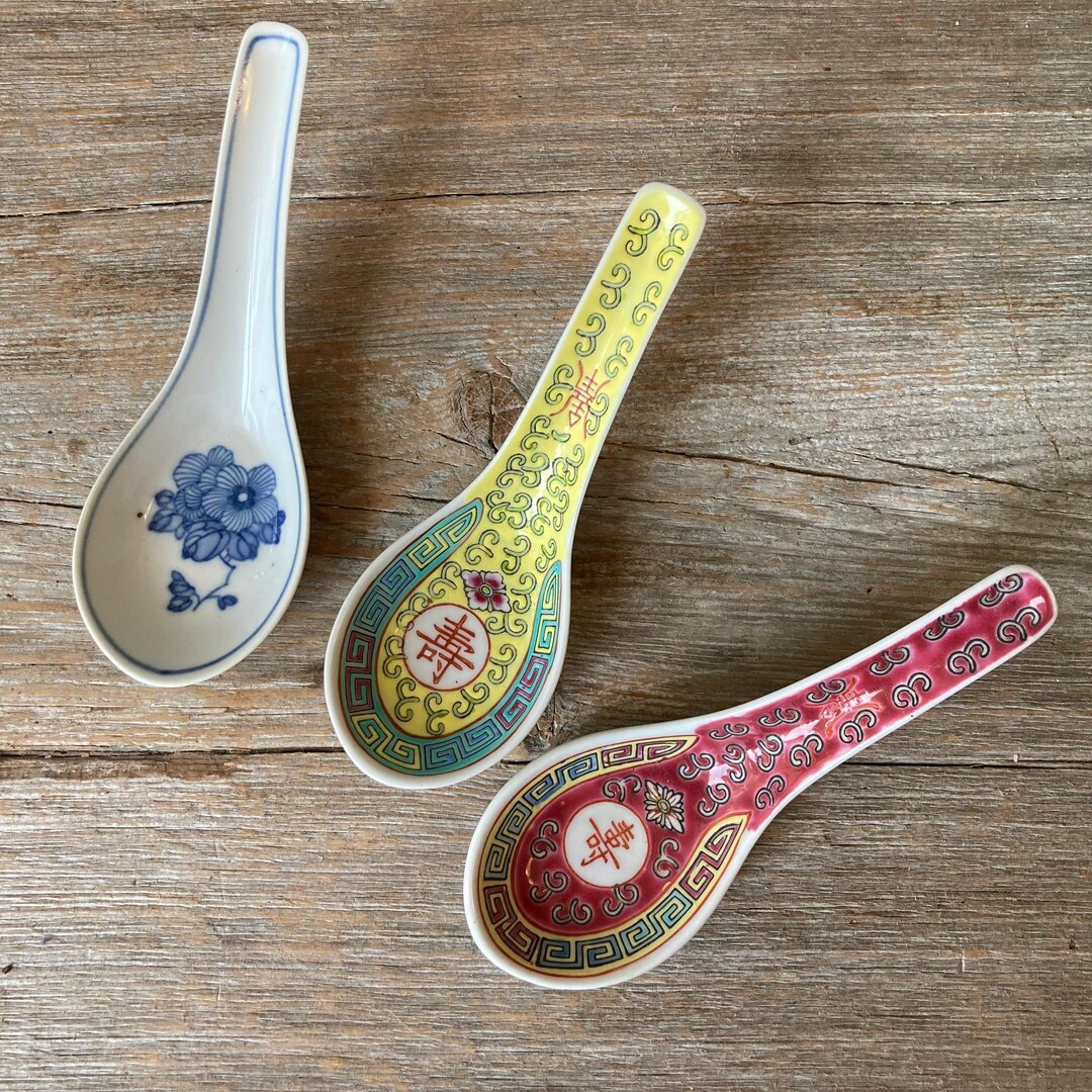 Vintage Porcelain Soup Spoon Singles - Etsy