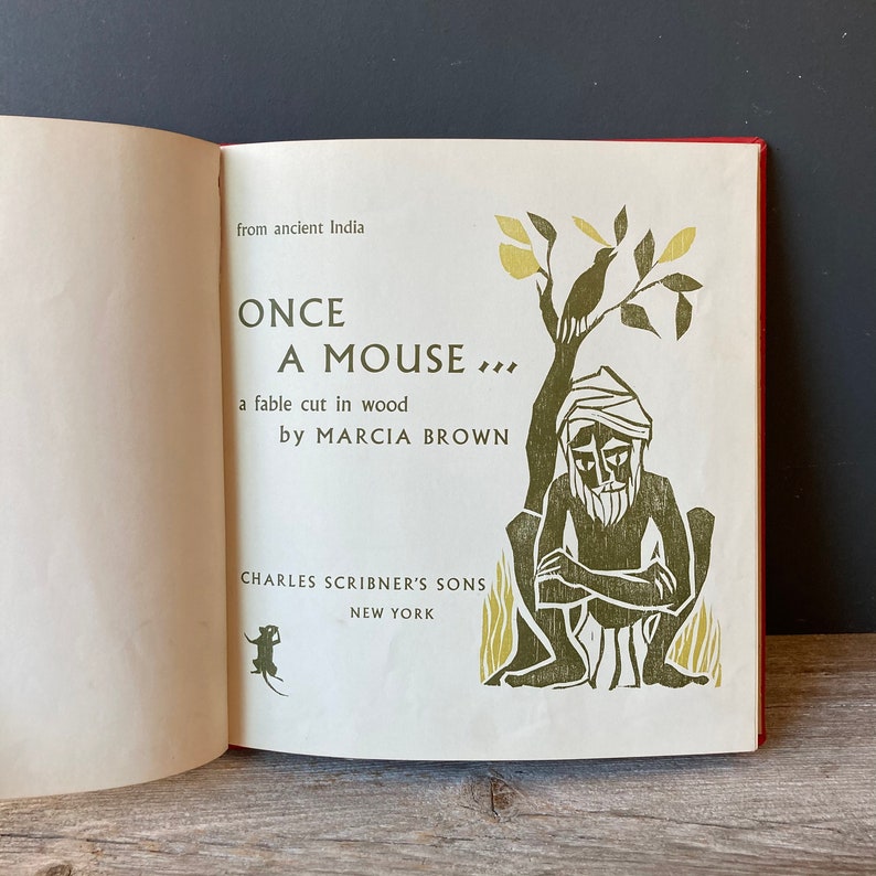 1961 Once a Mouse by Marcia Brown - Etsy